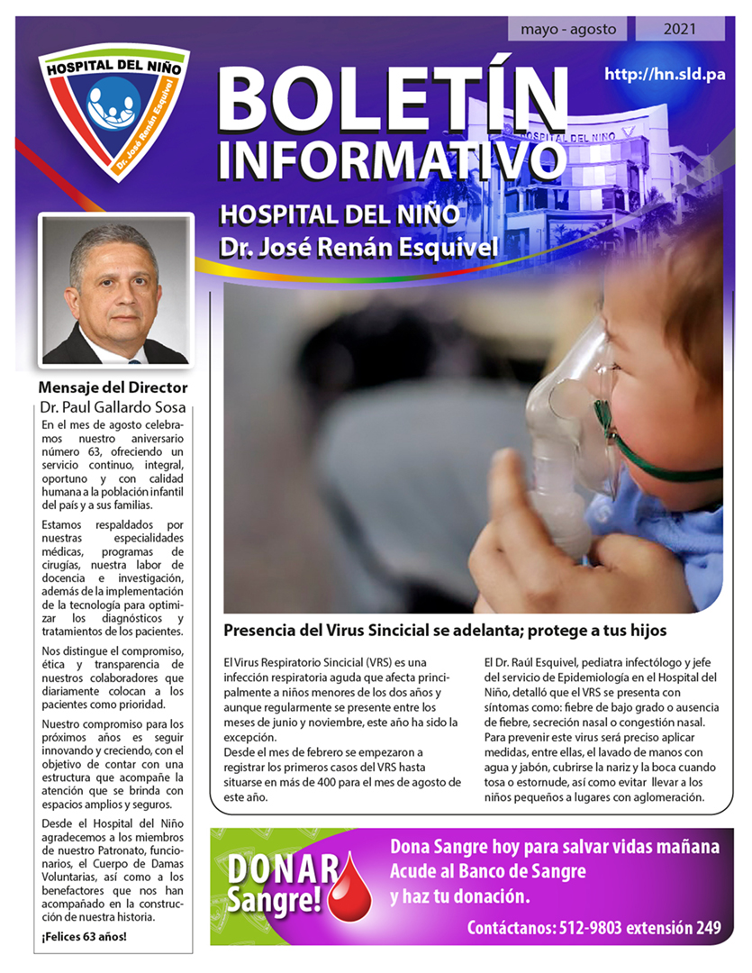 Boletines Informativos – Hospital del Niño Dr. José Renán Esquivel
